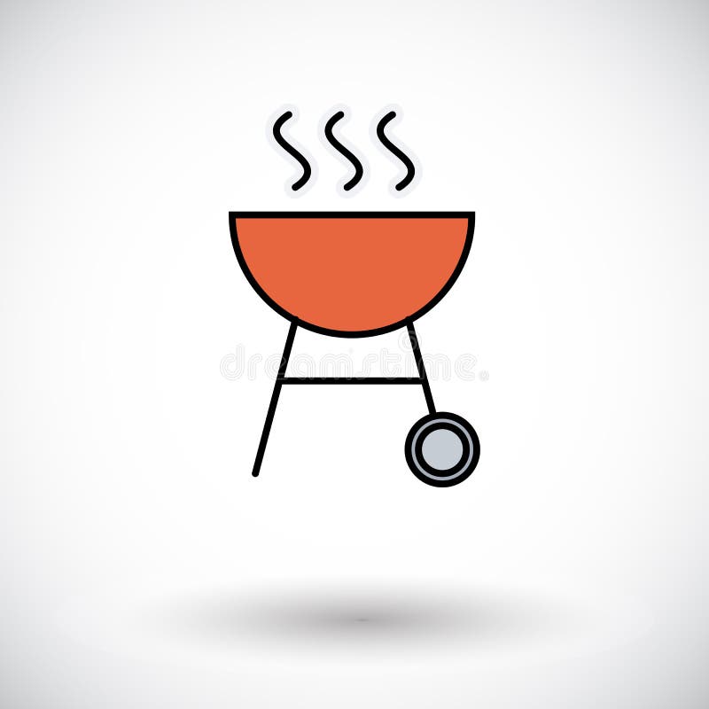 Bbq pictogram vector illustratie. Illustration of geroosterd - 96202814