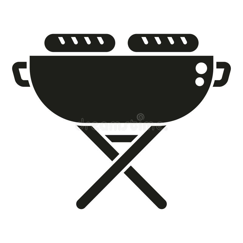 Bbq Place Icon Simple Vector. Cook Roast Stock Illustration ...