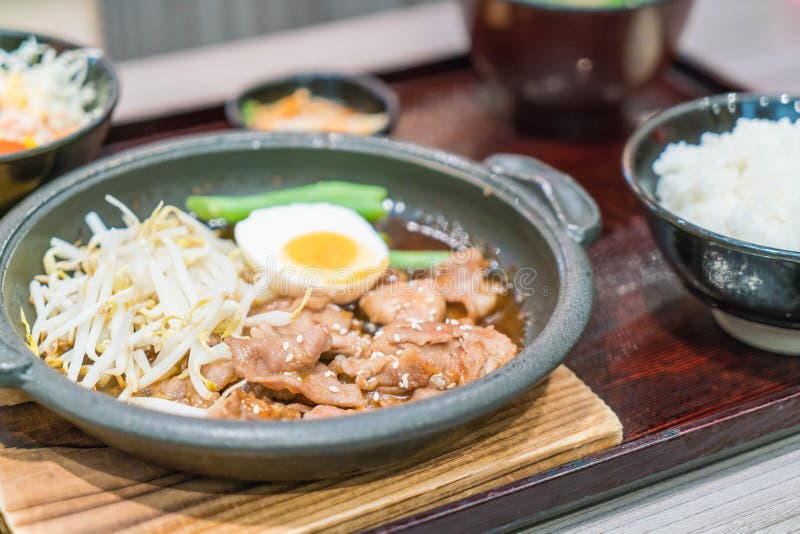 BBQ pork japanese style stock photo. Image of chinese - 95436346