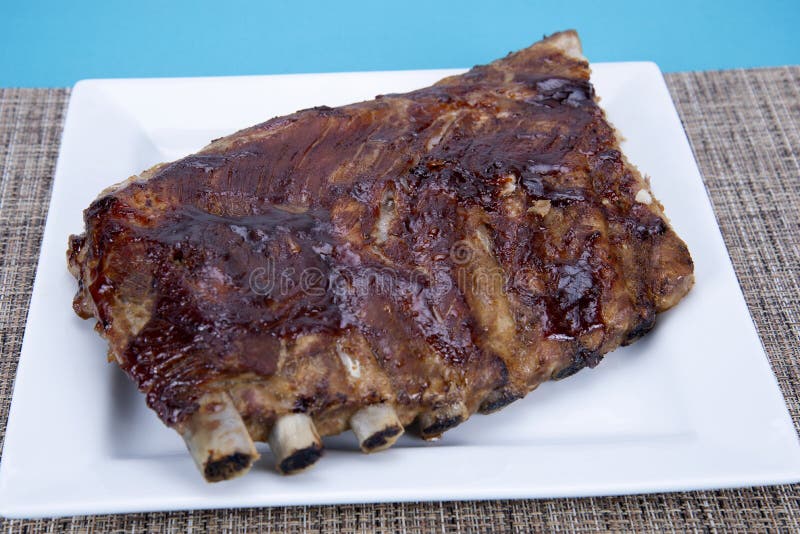 BBQ pork ribs,slab stock image. Image of barbecued, beef - 181464399