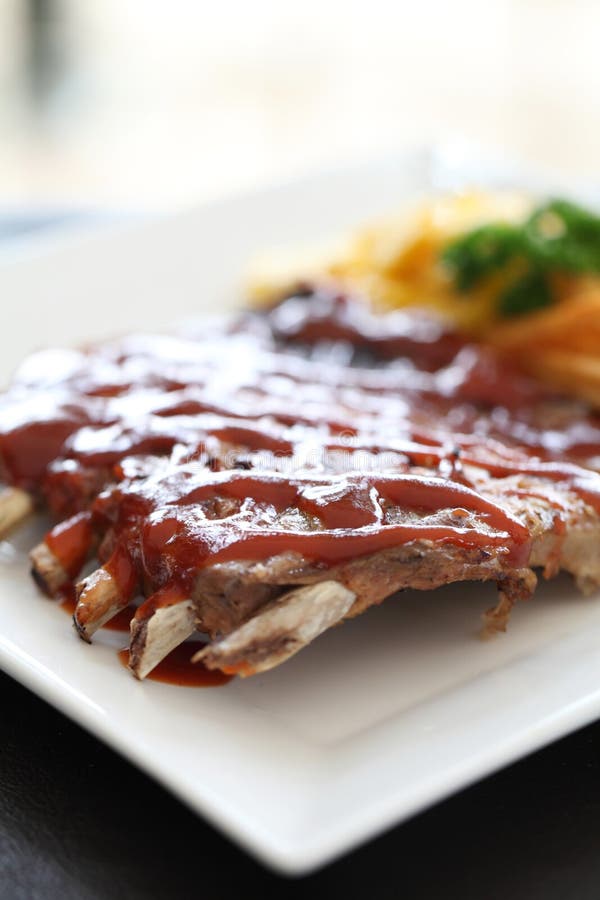 BBQ ribs stock image. Image of dinner, barbecue, cuisine - 24879079