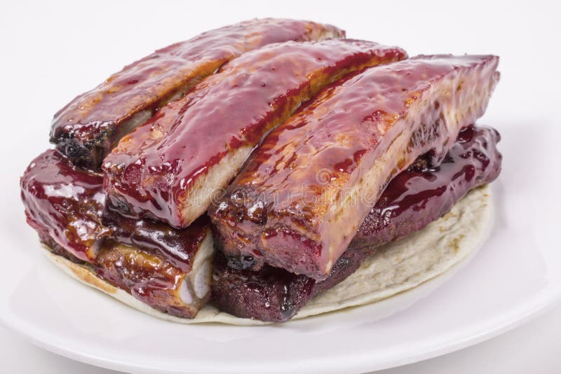 BBQ Ribs stock image. Image of pork, serving, barbecue - 63473163