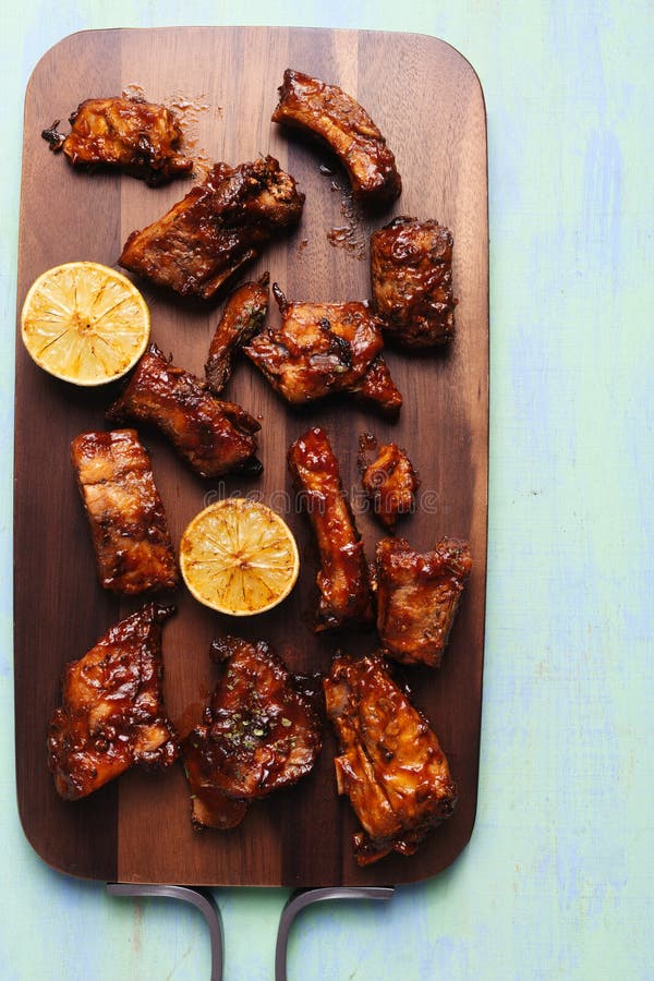 Bbq ribs platter stock photo. Image of closeup, meat - 350168894