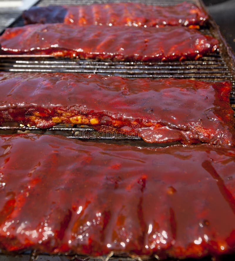 BBQ Ribs stock photo. Image of meat, barbeque, charbroiled - 34125140
