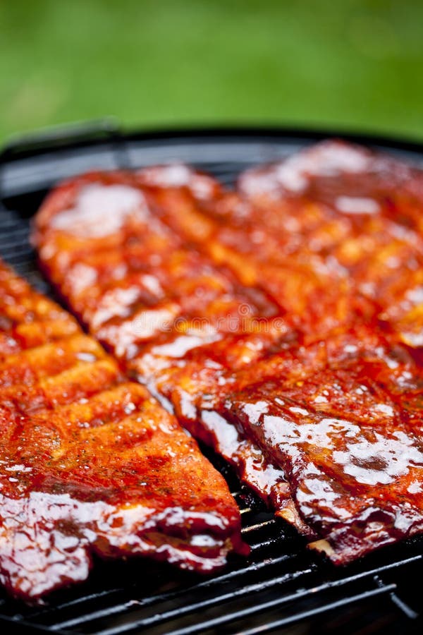 BBQ Ribs stock photo. Image of meat, barbeque, charbroiled - 34125140