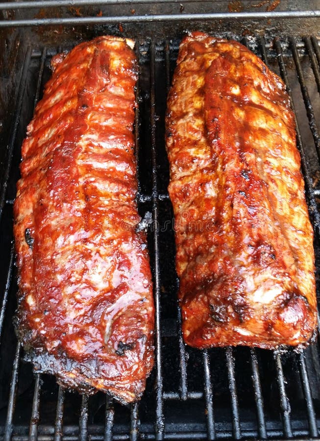 BBQ ribs stock image. Image of grilling, food, cooking - 96026679