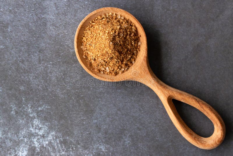 BBQ Rub on a Wood Spoon stock image. Image of city, southern - 270013891