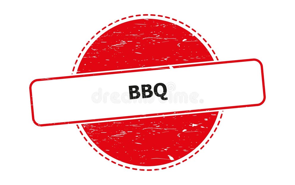 Bbq stamp on white stock illustration. Illustration of background ...