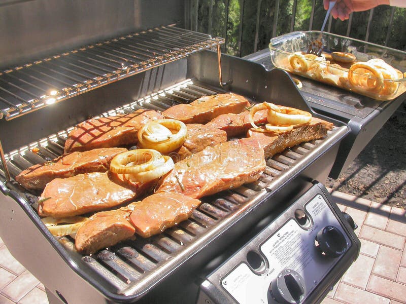 BBQ Steak stock photo. Image of reflection, lunch, dinner - 793282