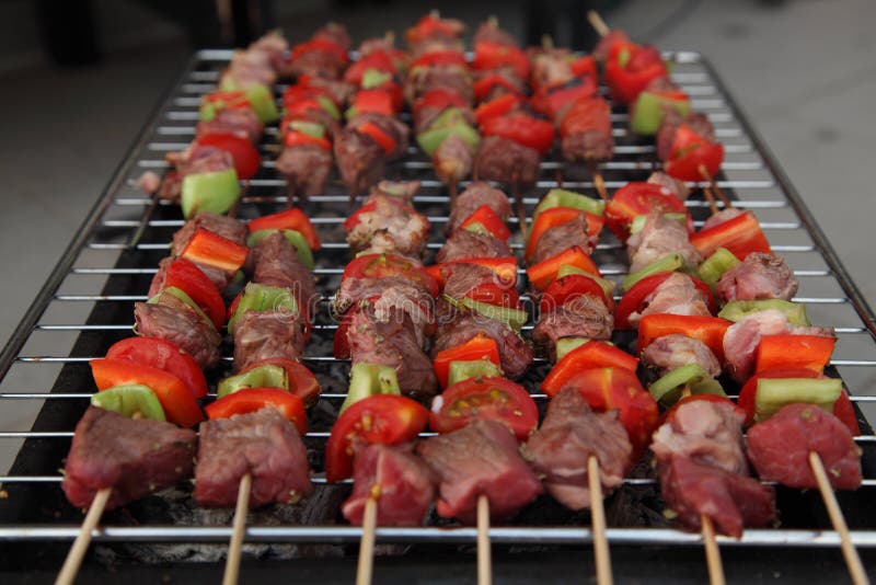 BBQ Sticks stock image. Image of grill, brazier, shish - 14718137