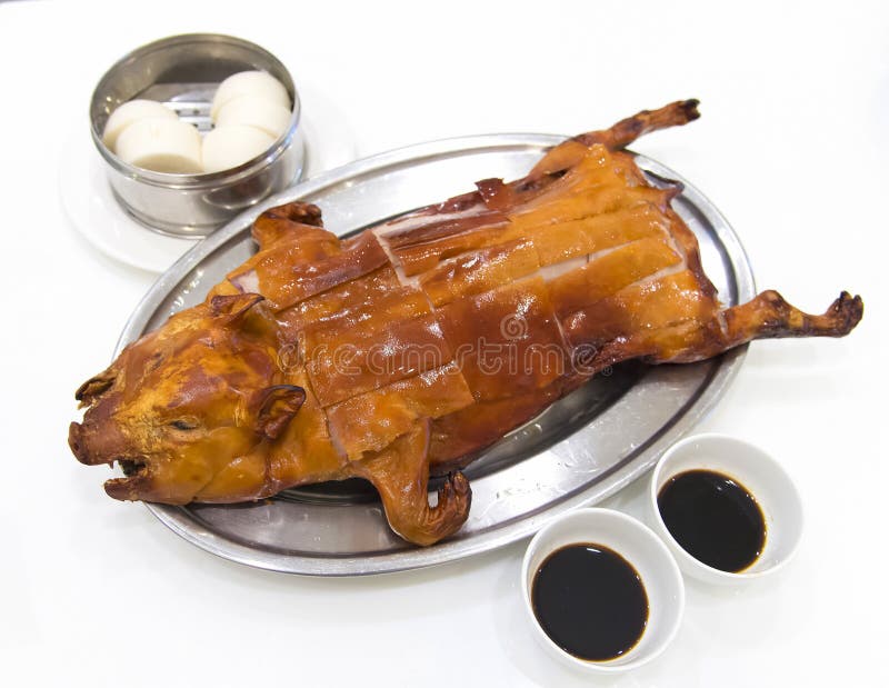 BBQ Suckling pig stock photo. Image of celebration, barbecue - 65874940