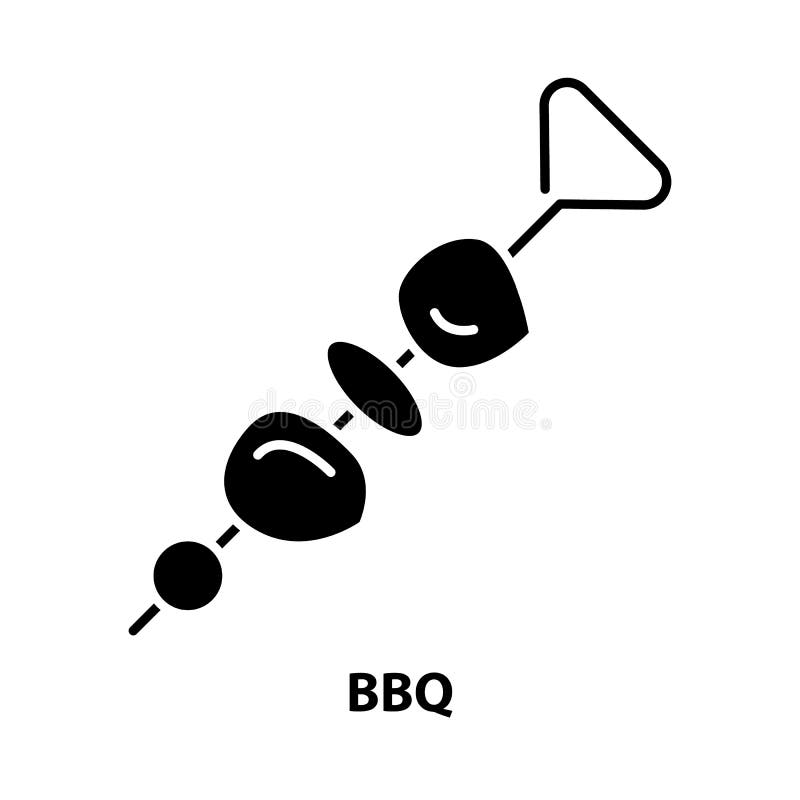 Bbq Symbol Icon, Black Vector Sign with Editable Strokes, Concept ...