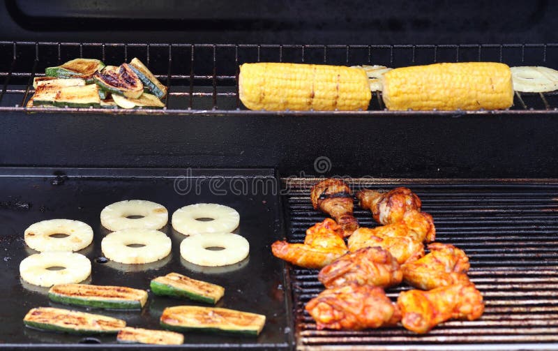 BBQ time stock image. Image of steak, kebab, grilled - 201053103