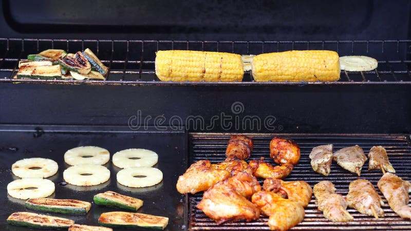 BBQ time stock photo. Image of steak, chicken, kebab - 201077174