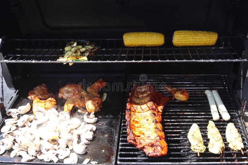BBQ time stock image. Image of chicken, cooking, kebab - 339613735