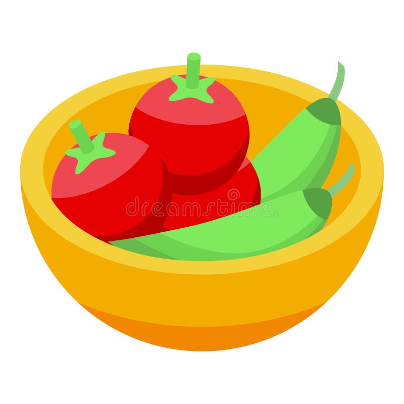 Bbq Vegetables Icon Isometric Vector. Fire Food Stock Vector ...