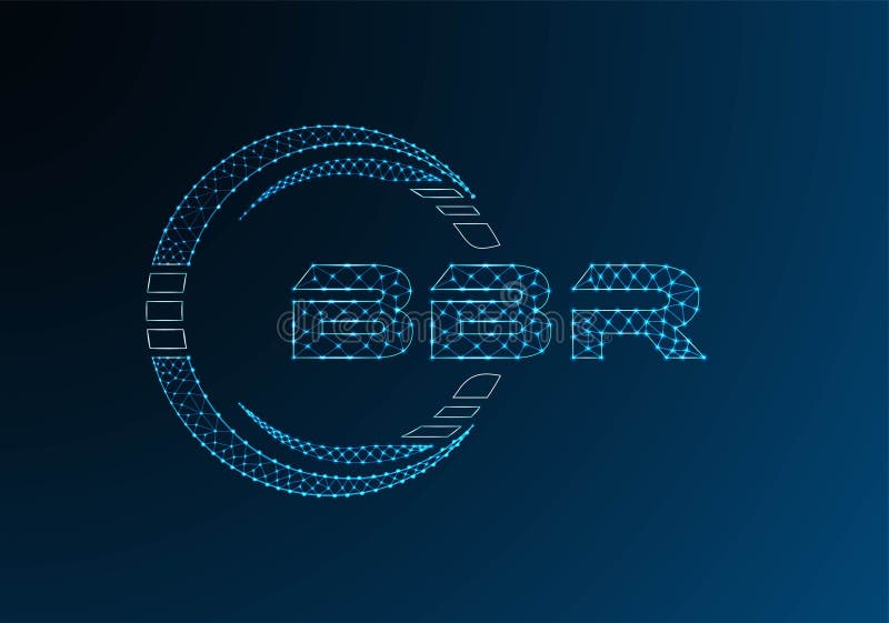 BBR Low Poly Letter Logo Vector Design. BBR Lower Poly Logo Stock ...