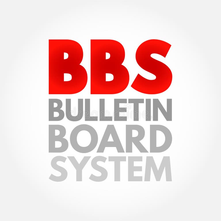 BBS - Bulletin Board System is a Computer Server Running Software that ...