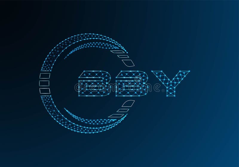 BBY Low Poly Letter Logo Vector Design. BBY Lower Poly Logo Stock ...