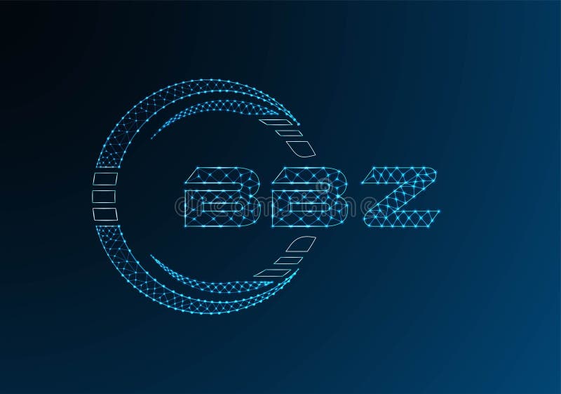 BBZ Low Poly Letter Logo Vector Design. BBZ Lower Poly Logo Stock ...
