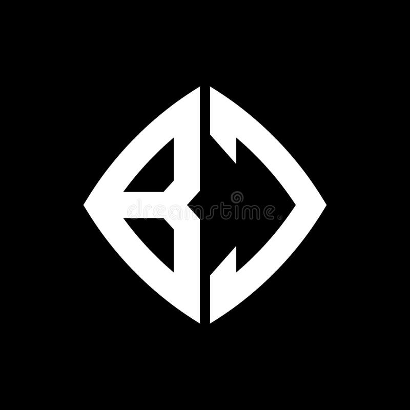 BC Geometric Monogram Logo Curved Square Style Stock Illustration ...