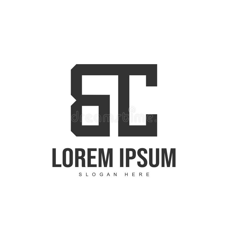 BC Letra Logo Design Molde Do Logotipo Da Letra Inicial Ilustração do ...