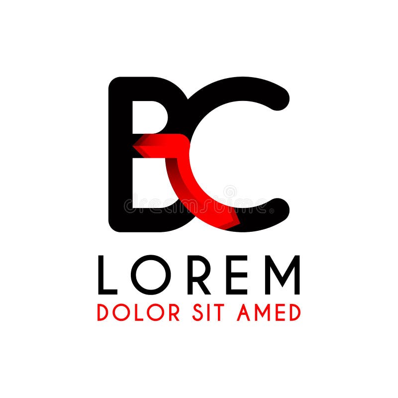 Green Gradient Pastel Modern Bc B C Alphabet Letter Logo Combination ...