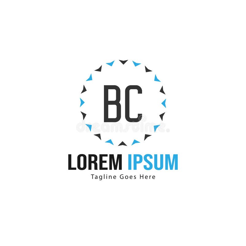 BC Letter Logo Design. Creative Modern BC Letters Icon Illustration ...