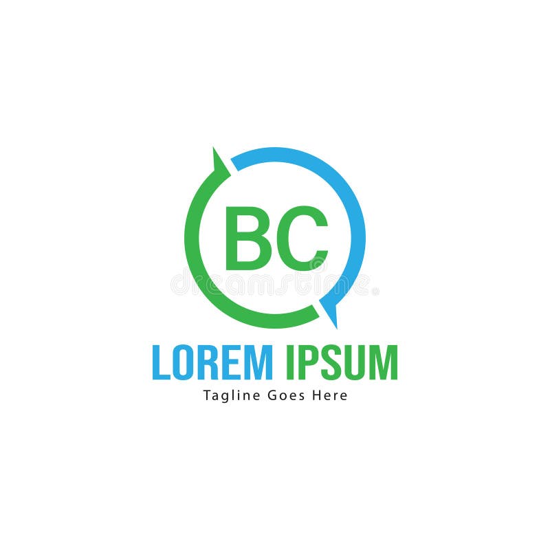 BC Letter Logo Design. Creative Modern BC Letters Icon Illustration ...
