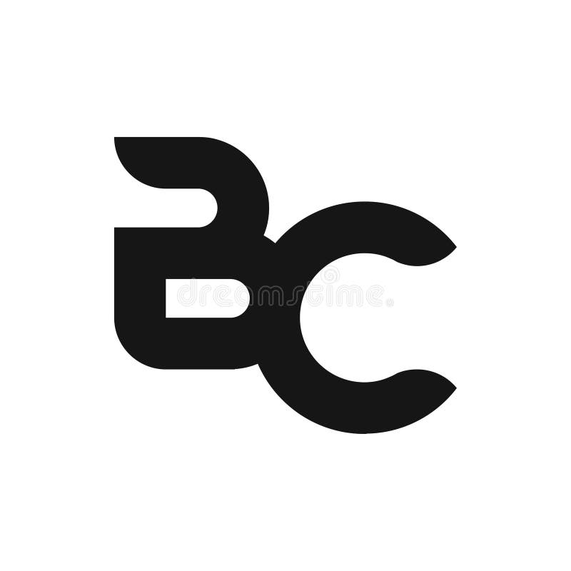 BC Letter Logo Design with Simple Style Stock Vector - Illustration of ...