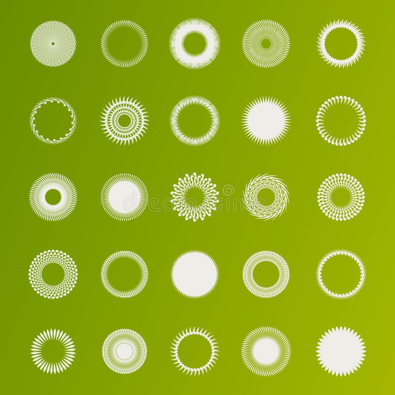 Set of Abstract Business Circle Technology Logo Design Vector Stock ...