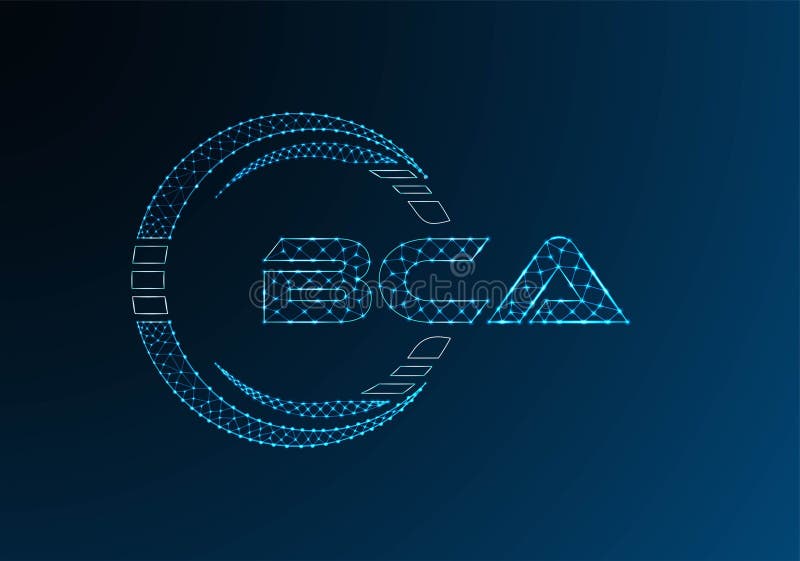BCA Low Poly Letter Logo Vector Design. BCA Lower Poly Logo Stock ...