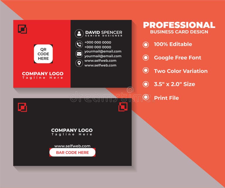 Professional Minimal Business Card Design Project, Creative Unique ...