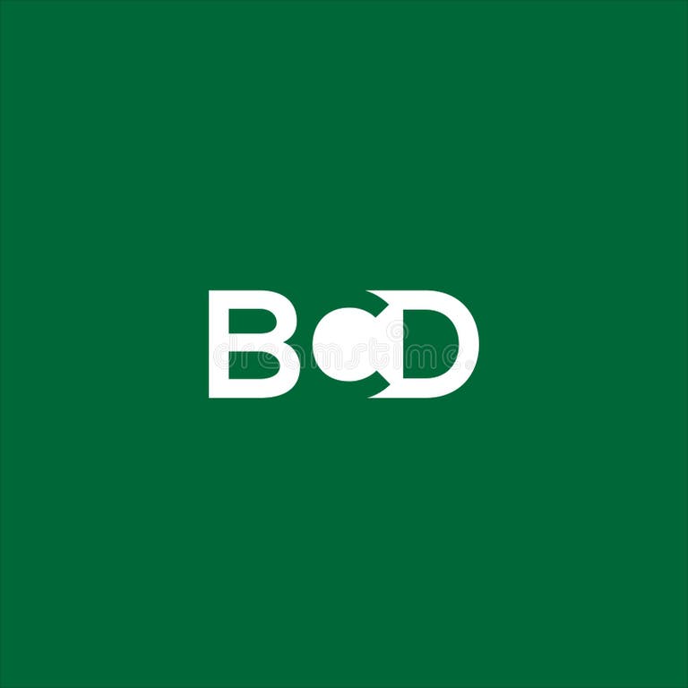 BCD Letter Monogram Initial Flat Unique Modern Flat Abstract Logo ...