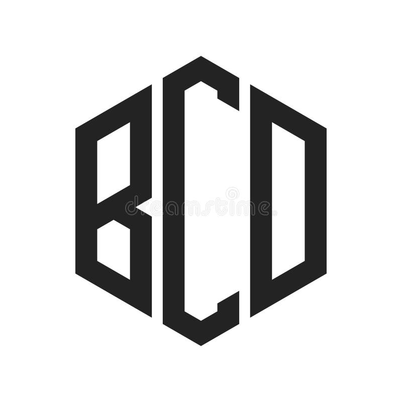 BCD Logo Design. Initial Letter BCD Monogram Logo Using Hexagon Shape ...