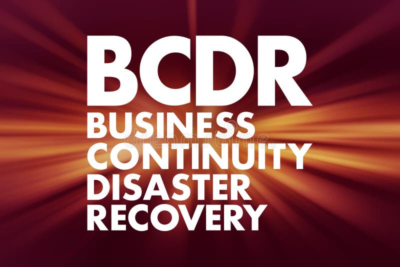 BCDR - Business Continuity Disaster Recovery Acronym, Business Concept ...