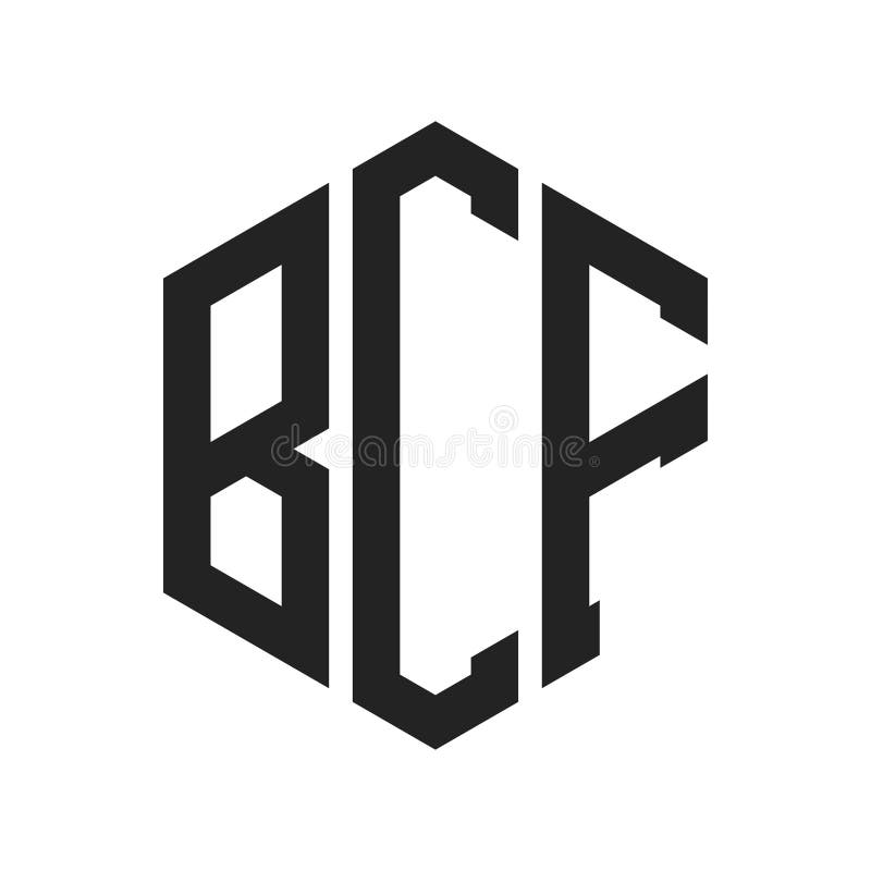 BCF Logo Design. Initial Letter BCF Monogram Logo Using Hexagon Shape ...