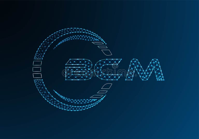 BCM Low Poly Letter Logo Vector Design. BCM Stock Vector - Illustration ...