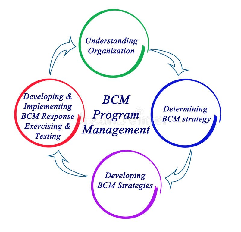 BCM Program Management stock illustration. Illustration of control ...