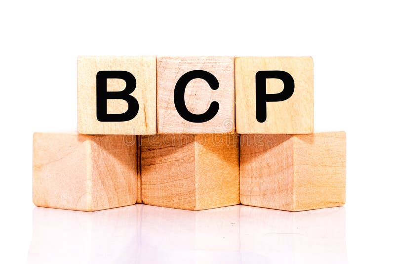 BCP Business Continuity Plan. BCP on Wooden Cubes on a White Background ...
