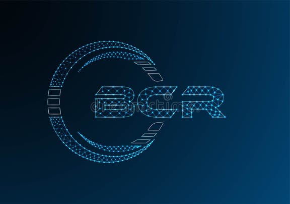 BCR Low Poly Letter Logo Vector Design. BCR Stock Vector - Illustration ...