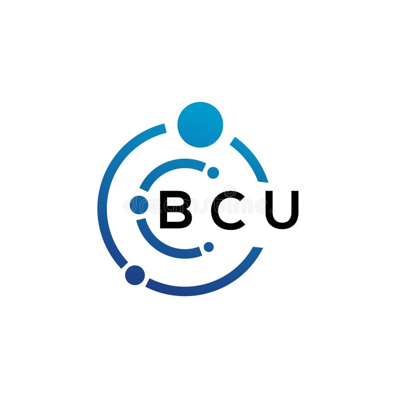 BCU Letter Logo Design on Black Background. BCU Creative Initials ...