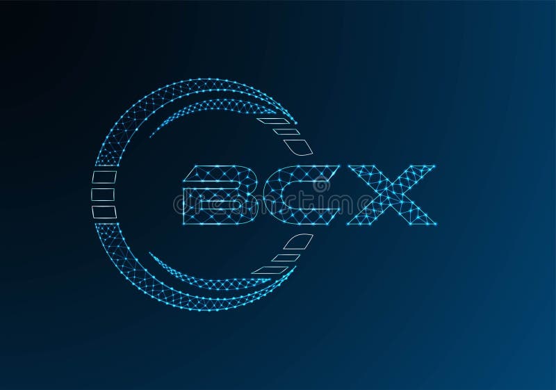 BCX Low Poly Letter Logo Vector Design. BCX Stock Vector - Illustration ...