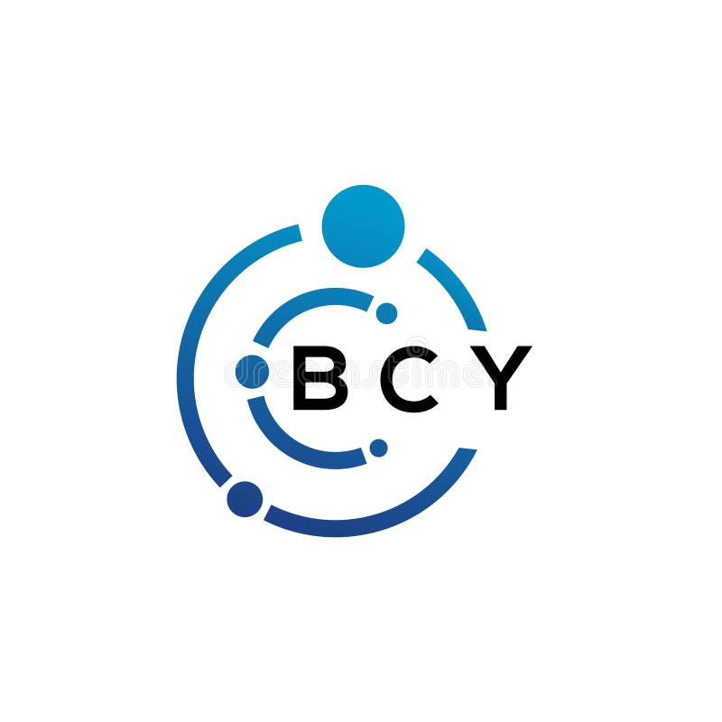 BCY Letter Logo Design on Black Background. BCY Creative Initials ...