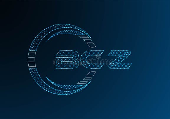 BCZ Low Poly Letter Logo Vector Design. BCZ Stock Vector - Illustration ...