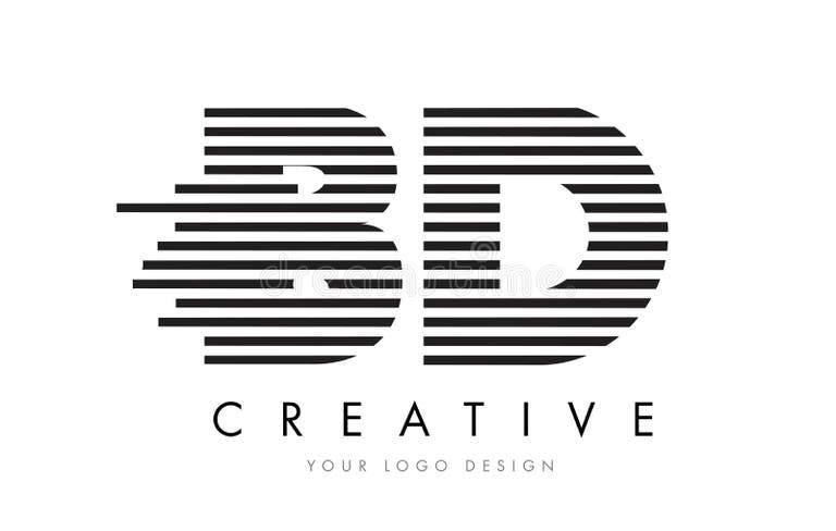B D Zebra Letter Logo Design Stock Illustrations – 8 B D Zebra Letter ...