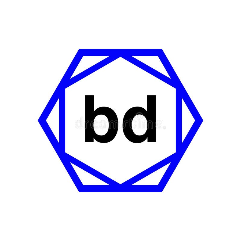 BD Company Name in Diamond Shape. BD Monogram Stock Vector ...