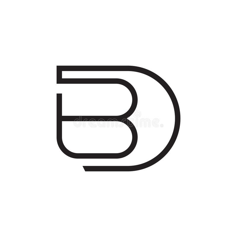 Bd Initial Letter Vector Logo Icon Stock Vector - Illustration of ...