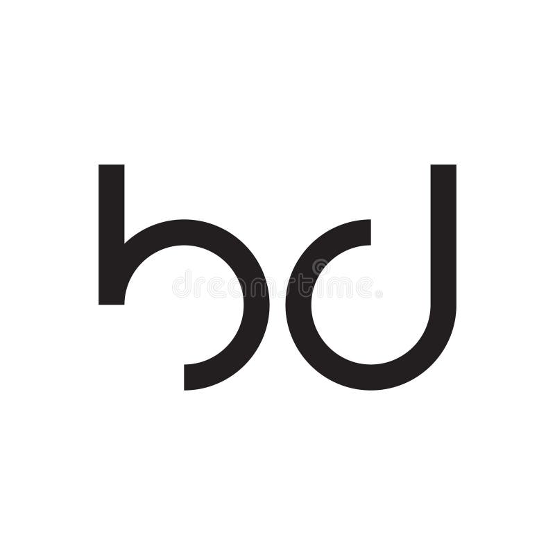 Bd Initial Letter Vector Logo Icon Stock Vector - Illustration of ...