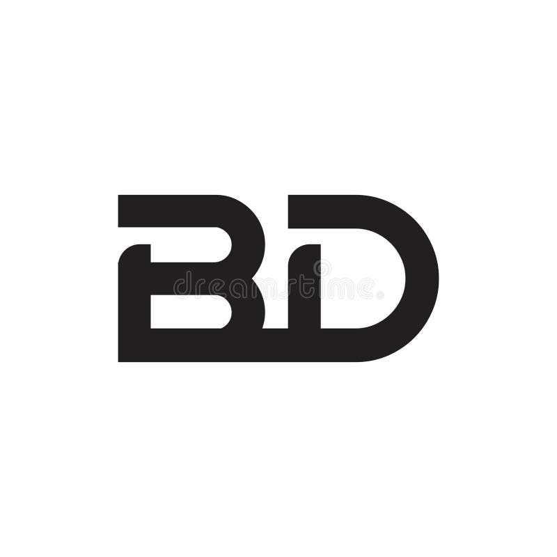 Bd Initial Letter Vector Logo Icon Stock Vector - Illustration of ...